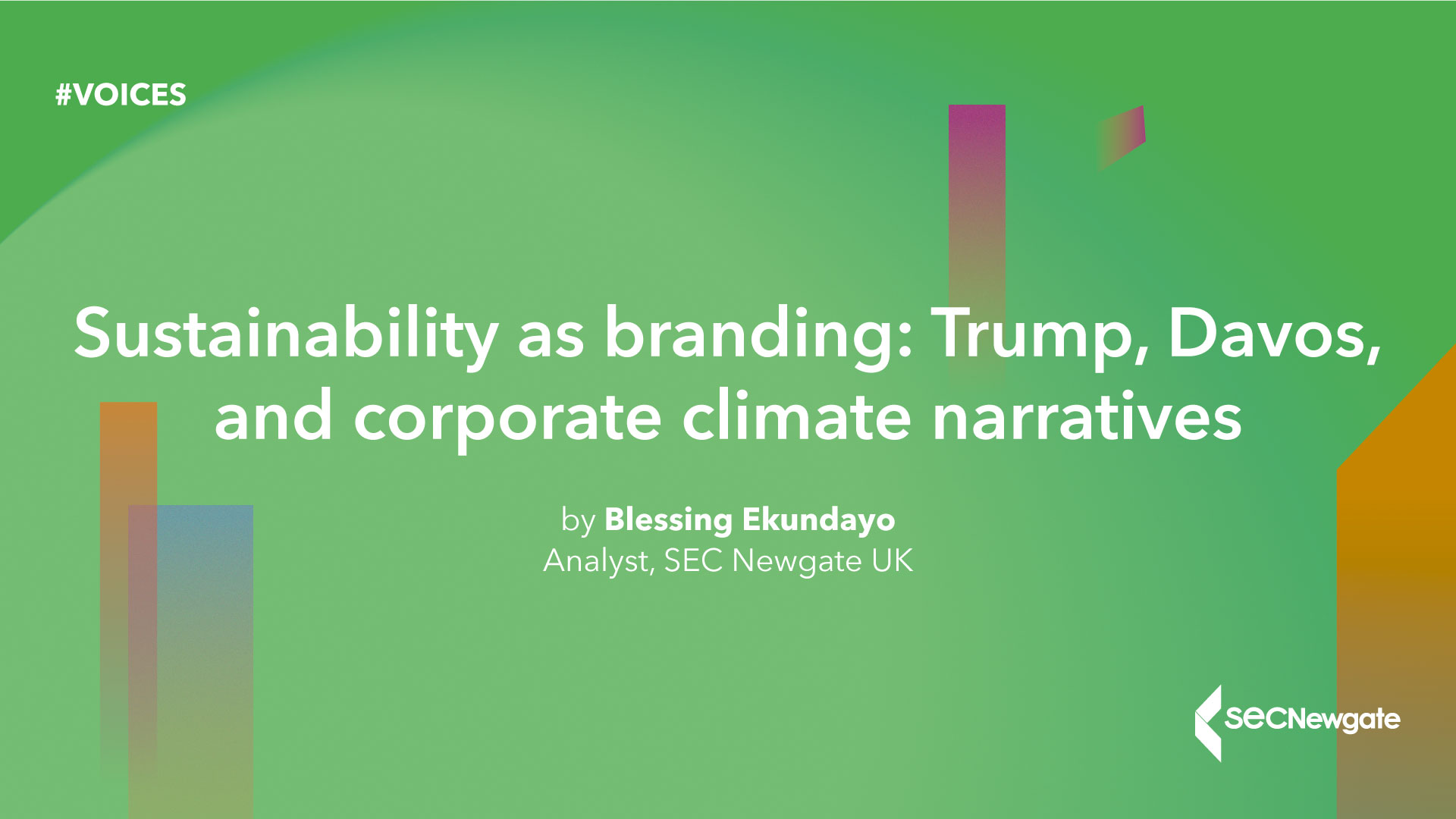 Sustainability as branding: Trump, Davos, and corporate climate ...