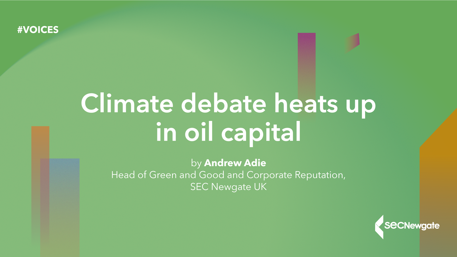 Climate debate heats up in oil capital | SEC Newgate